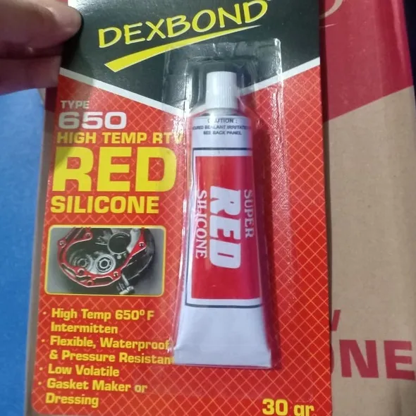 DEXBOND Silicone Red Lem Gasket Sealant Lem Merah Hi-Temp Tahan Panas ...