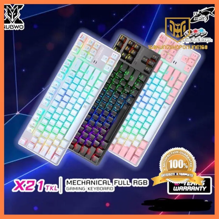 ราคาถูกที่สุด NUBWO X21 TKL 8 MECHANICAL KEYBOARD Free Shipping | Lazada.co.th