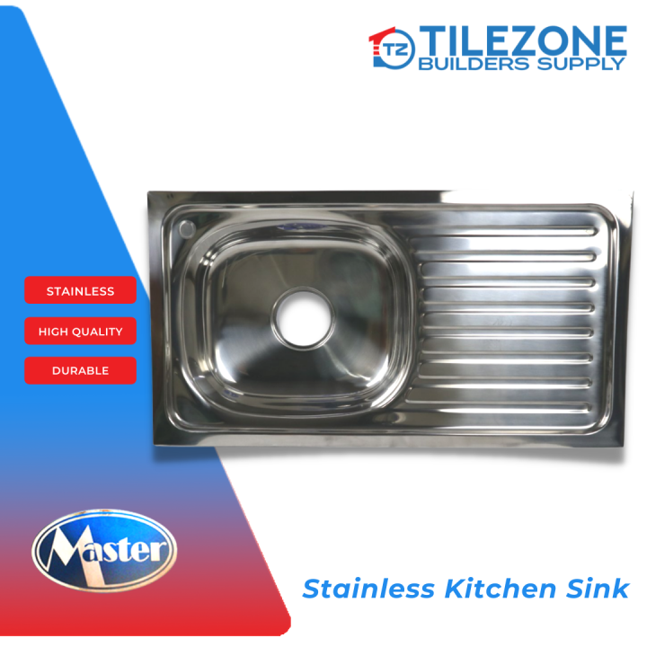 Master Sink Single Bowl Stainless Kitchen Sink Right Drain CWS 1630 ...