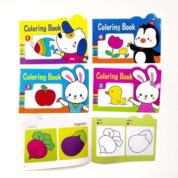Coloring Book Activity Set for Toddlers Children (4 pcs) | Lazada PH