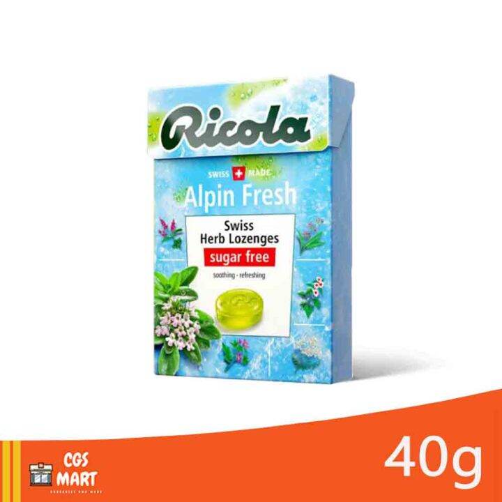 Ricola Alpin Fresh Sugar Free Swiss Herb Lozenges Hard Candies 40g | Lazada PH