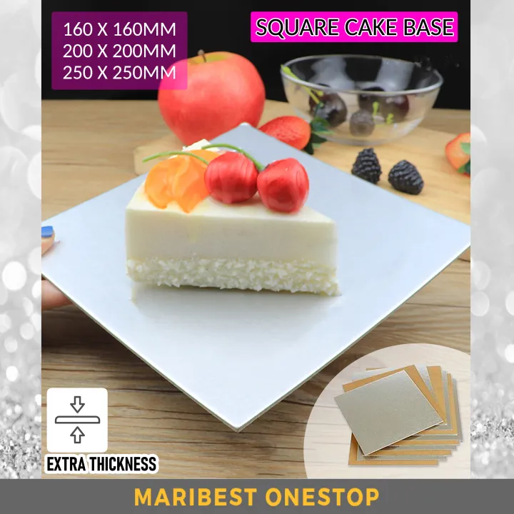 SQUARE CAKE PAPER CAKE BOARD CAKE BASE Cake Mat Cake Cardboard Base ...