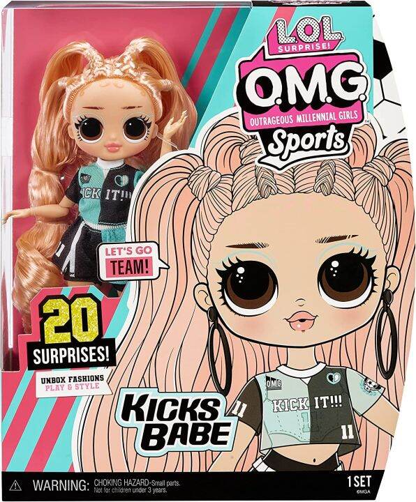 (READY STOCK) LOL Surprise OMG Sports Fashion Doll Kicks Babe with 20 ...