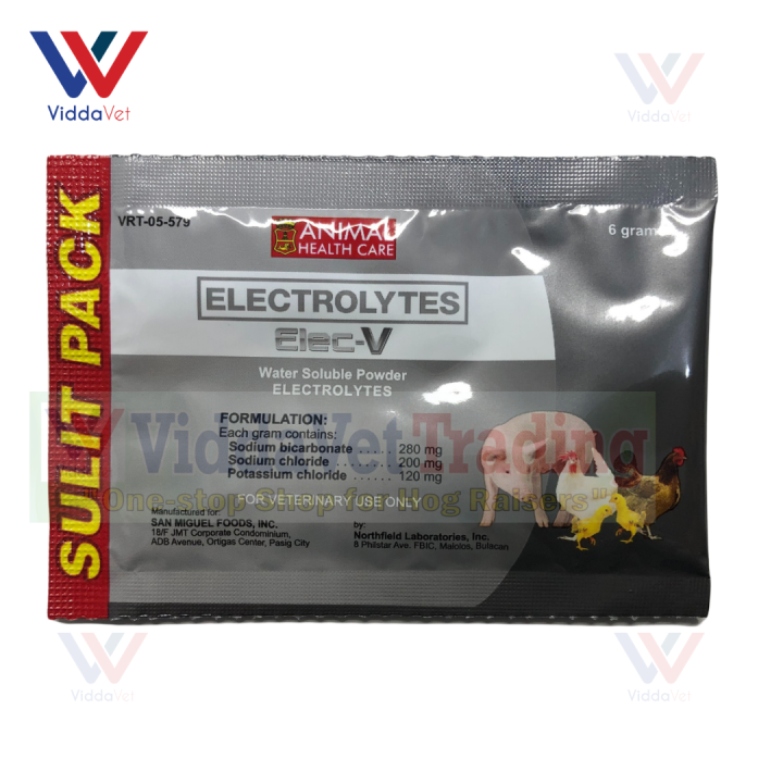 12 packs Elec-V Sachet (6g) water soluble electrolytes powder 6 grams ...