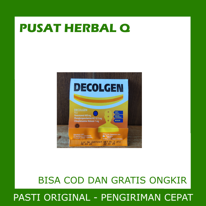 DECOLGEN FLU STRIP 4 TABLET | Lazada Indonesia