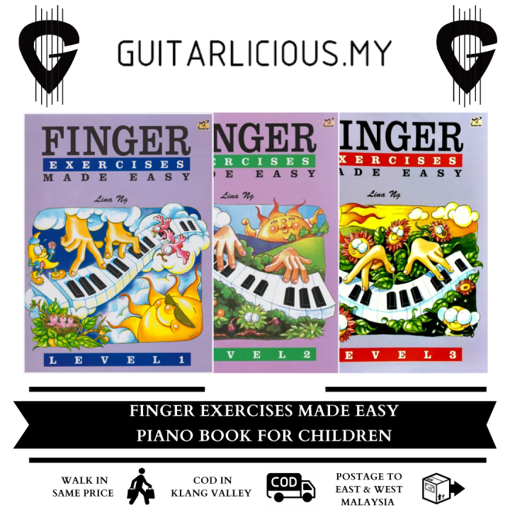 Finger Exercises Made Easy Level 1, Piano Book for Children by Lina Ng ...