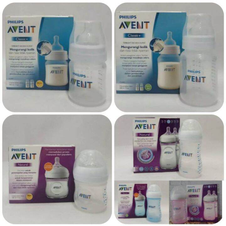 Botol Dot Susu Avent Natural dan Avent Classic Philips | Lazada Indonesia