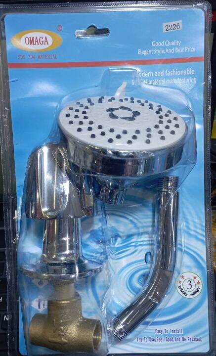 SUS 304 Shower head with shower valve 1/2 | Lazada PH