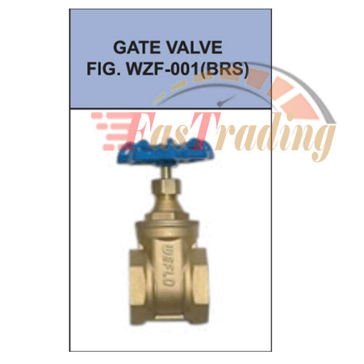 Weflo Brass Gate Valve 1” inch – Fig. WZF-001 (Valve Kuningan) | Lazada ...