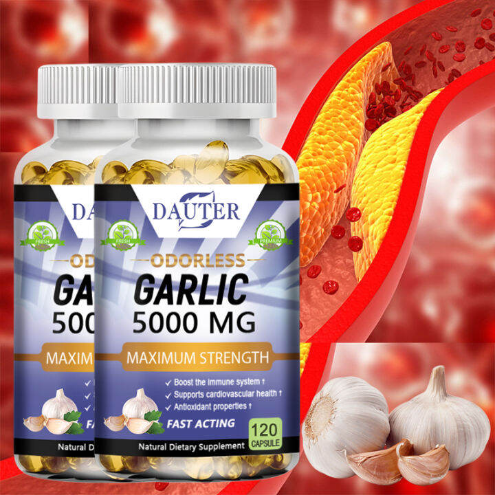 Pure Garlic Extract Supplement - Promotes Balanced Cholesterol Levels ...