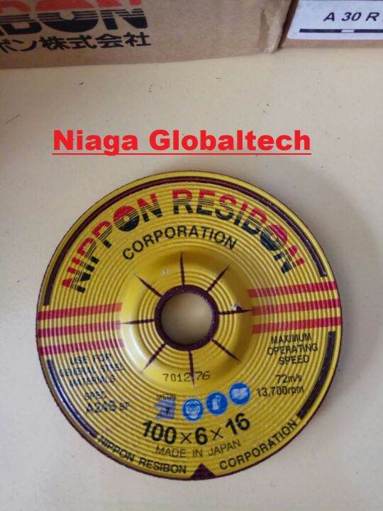 NIPPON RESIBON 4INCH BATU GERINDA 4X6 BATU SELEP POLES GRINDING WHEEL ...