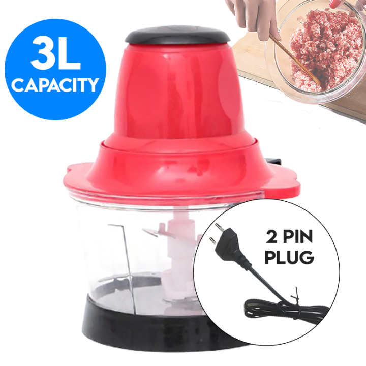 3L Electric Food Extra Large Processor Cordless Food Chopper For Chili ...