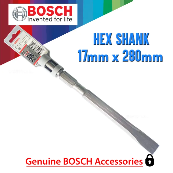 Bosch Hex Shank Flat Chisel 17mm x 280mm 2608684885 ( CHSL1 ...