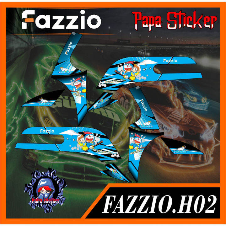 Striping FAZZIO - Sticker Striping Variasi list YAMAHA FAZZIO H02 ...