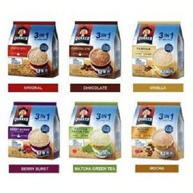 Quaker Oat Cereal Drink 3 in 1 Original/ Chocolate/ Vanilla/ Matcha ...