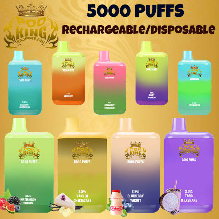 POD KING SUPREME 5000 PUFFS RECHARGEABLE | Lazada PH