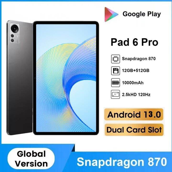 2023 ล่าสุด Android 13.0 Snapdragon 870 แท็บเล็ตพีซี 5G WiFi 10000mAh ...