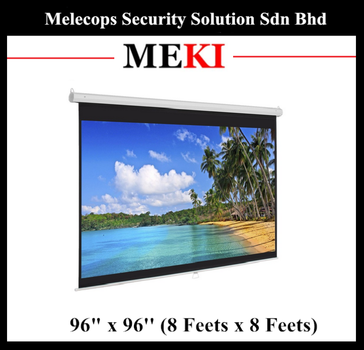 MEKI 96"x96" (8'x8') Manual Projector Screen | Lazada