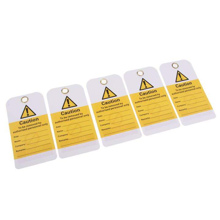 BolehDeals 5PCS Security Key Lockout Tagout Tag Safety Name Marking ...