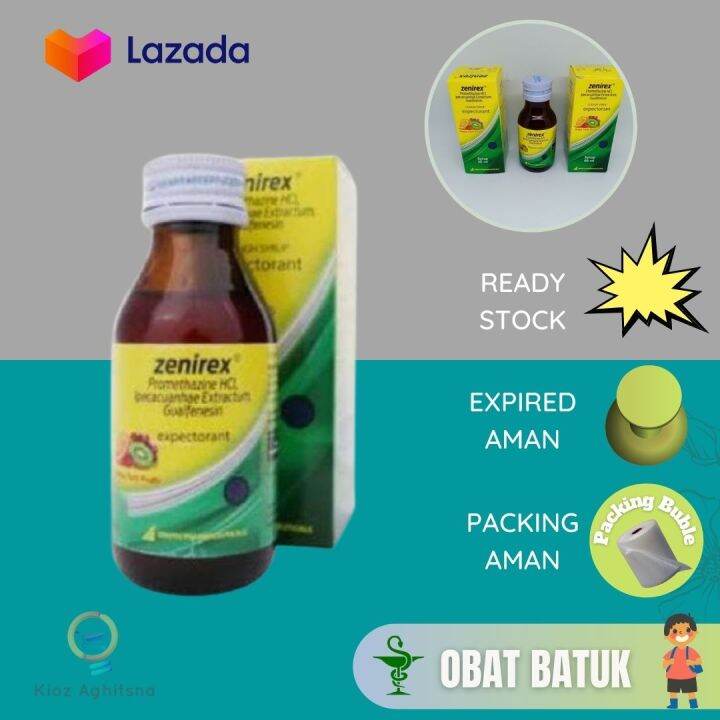 Zenirex Expectorant Syrup 60ml - Sirup Obat Batuk Berdahak . | Lazada ...