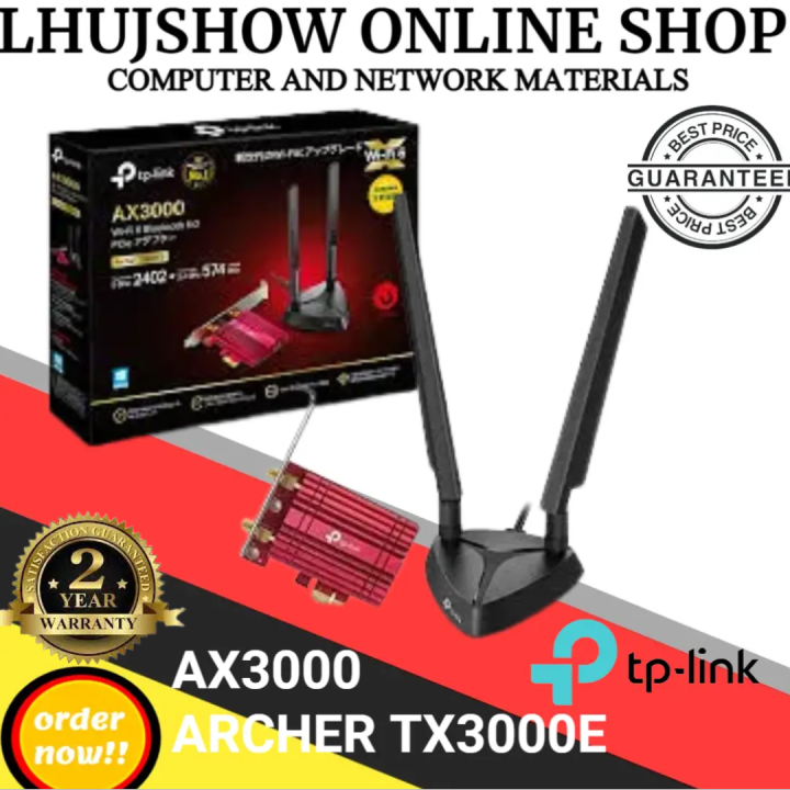 TP-Link Archer TX3000E AX3000 Wi-Fi 6 Bluetooth 5.0 PCIe Adapter WiFi 6 ...
