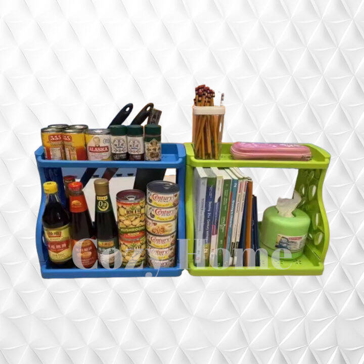 Uniglobal Top Table Rack 2L/Multi-Purpose Rack Utility Rack 2Layer ...