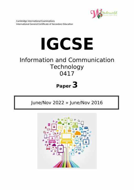 Igcse Information And Communication Technology 0417 Paper 3
