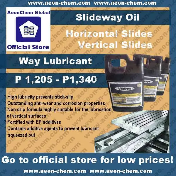 Slideway Oil | Way Lubricant (Horizontal / Vertical Slides) - 4 liters ...