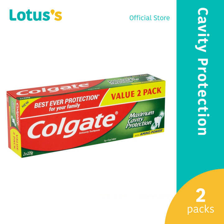 Colgate Maximum Cavity Protection Icy Cool Mint Anticavity Toothpaste 2 ...