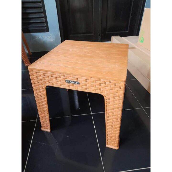 meja plastik napolly /meja teras /meja plastik/meja napolly rotan ...