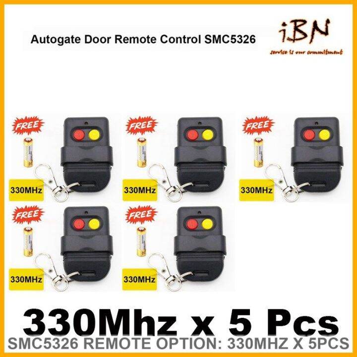 Autogate Door Remote Control Smc5326 330mhz 433mhz Auto Gate (free ...