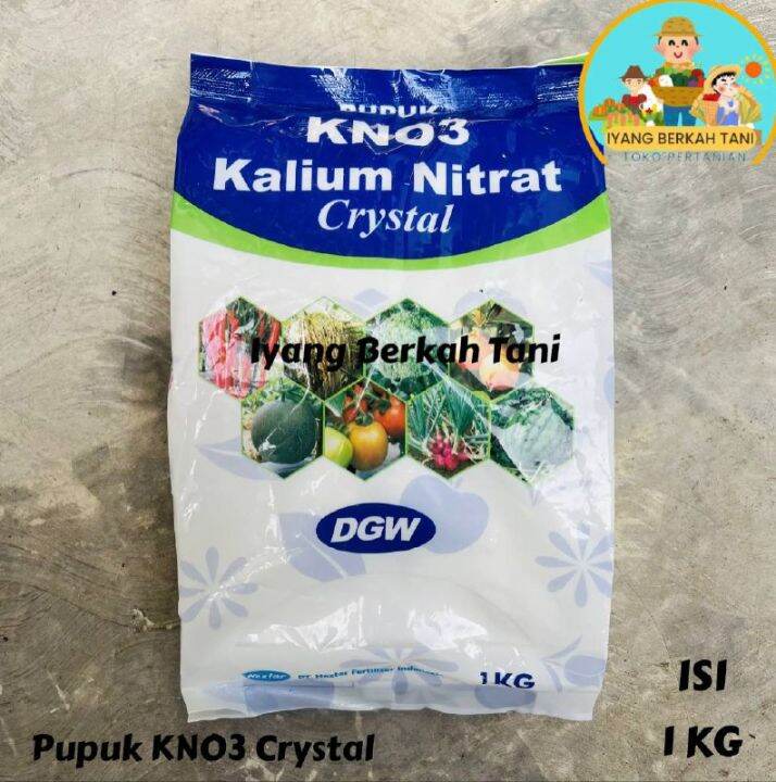 Pupuk KNO3 Kristal DGW 1 Kg Kalium Nitrat Crystal Putih kemasan pabrik ...