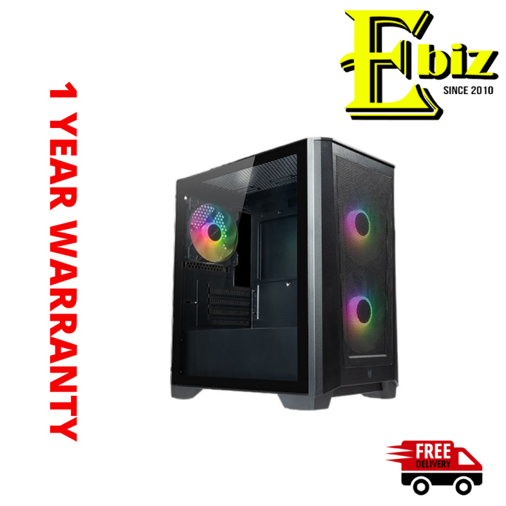 TECWARE Edge M2 MATX Casing With 3 Units ARGB Fan | Lazada