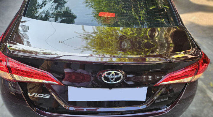 Toyota Vios 2019 to 2023 Mica Red GRS Rear Ducktail Spoiler | Lazada PH