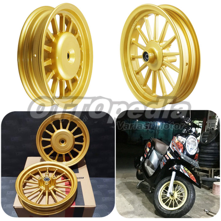Velg Pelek Racing Vrossi Venom Galaxy Model Daytona Tapak Lebar Balok ...