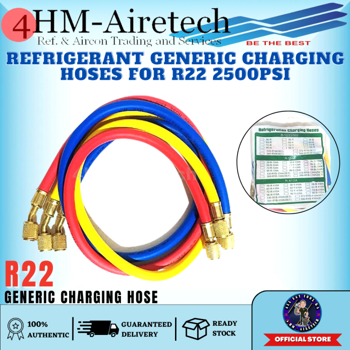 4HM Refrigerant Generic Charging Hoses For R22 2500PSI | Lazada PH
