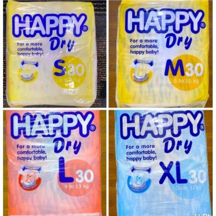 Happy Dry Diaper Disposable Diaper Tapes 30s | Lazada PH