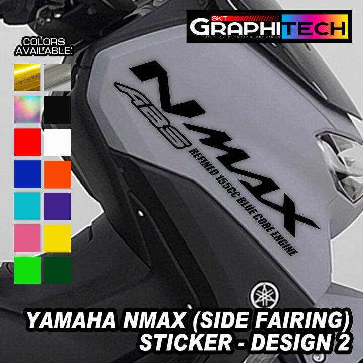 YAMAHA NMAX (SIDE FAIRINGS) STICKER - DESIGN 2 | Lazada PH