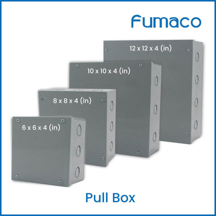 Fumaco Pull Box, Gauge 16, Concentric Knock-out 1.2mm thick metal pull ...