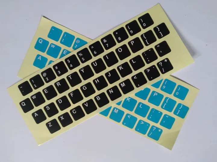 Sticker Keyboard english internasional qwerty abjad bahasa indonesia ...
