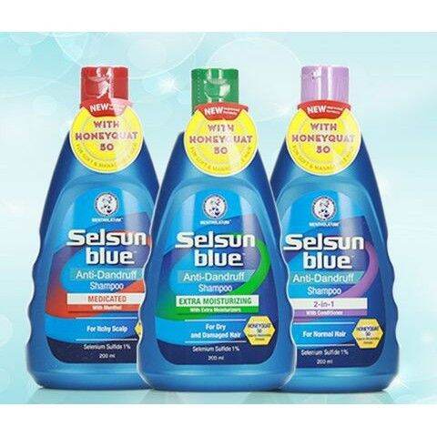 SELSUN BLUE Medicated Extra Strength / Extra Moisturizing / 2in1 ...