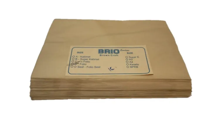 Amplop Coklat Folio TERMURAH/Map Coklat/Envelope Samson/Amplop F4 ...