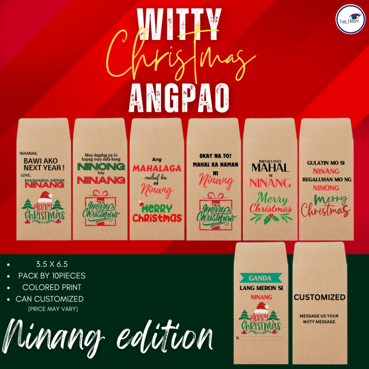 Witty Pinoy Angpao 10 pieces per set - NINaNG EDITION Funny Pinoy Ampao ...