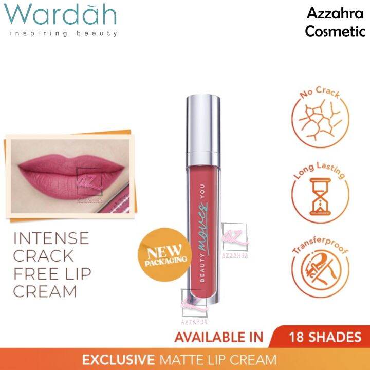 Wardah Exclusive Matte Lip Cream - Liquid Lip Cream Warna Intense dan ...