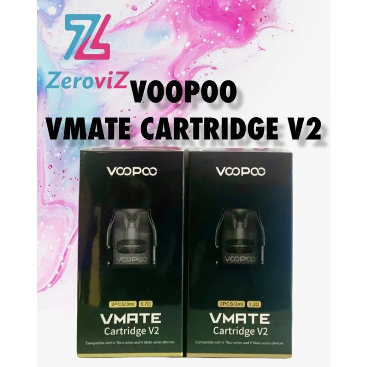 Vape VOOPOO VMATE CARTRIDGE V2 3ML POD FOR INFINITY EDITION/VMATE E KIT/VTHRU PRO KIT ORI ...