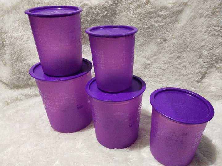 Mosaic Canister Set ungu biru toples tupperware | Lazada Indonesia
