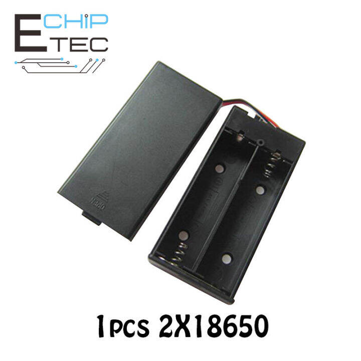 1PCS/4PCS 3.7V 2 x 18650 battery holder storage box with on/off switch ...