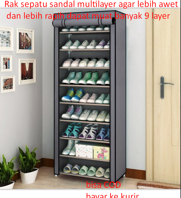 Rak sepatu sandal multilayer agar lebih awet dan lebih rapih dapat muat ...
