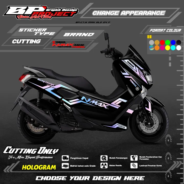 Sticker Nmax - Stiker Striping DECAL Cutting Motor Yamaha Nmax Old atau ...