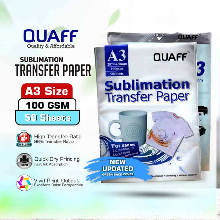 Sublimation paper sold per PACK (A4 & A3)GREEN(QUICK DRY) | Lazada PH